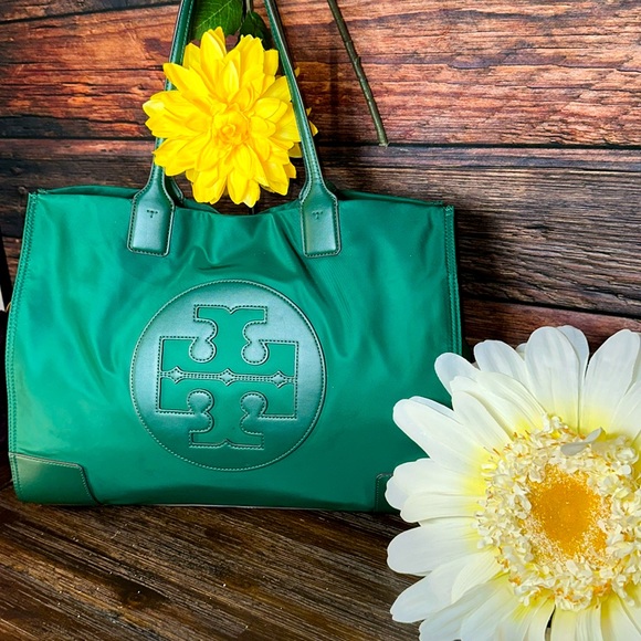 Tory Burch | Bags | Tory Burch Ella Logo Recycled Nylon Tote Bag In ...